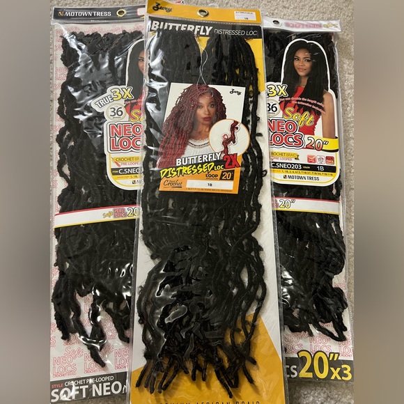 Motown | Hair | Faux Locs 3 Packs 2x Neo Soft Locs X Butterfly ...